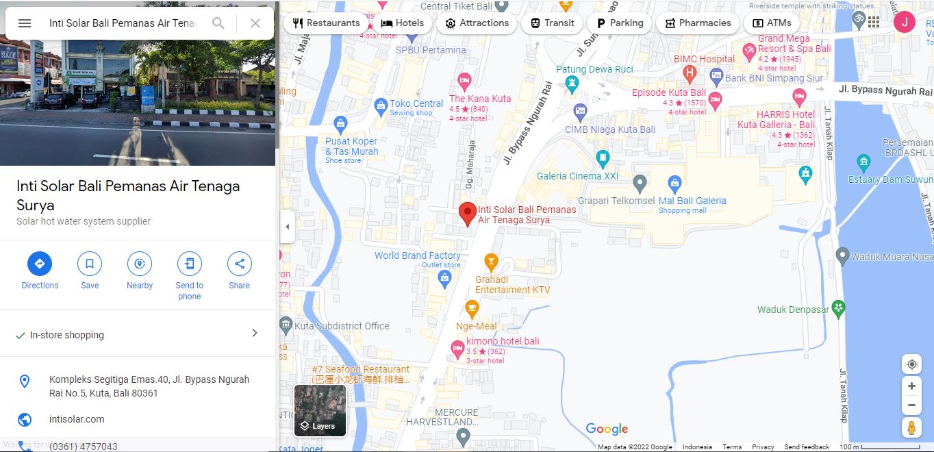 Teknologi - Inti Solar Bali